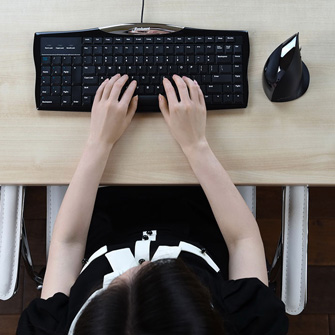 Evoluent Reduced Reach Corded Keyboard - WA Ergo Supplies