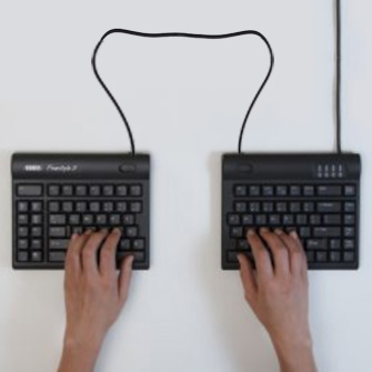 Kinesis Freestyle2 - 50cm Separator - Corded Keyboard + Accessories ...